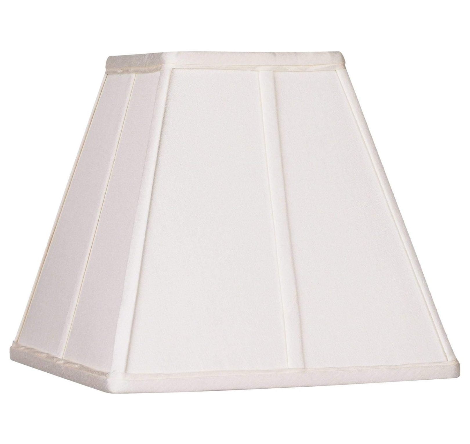 Ivory Classic Small Square Lamp Shade 5.25" Top x 10" Bottom x 9" High ...