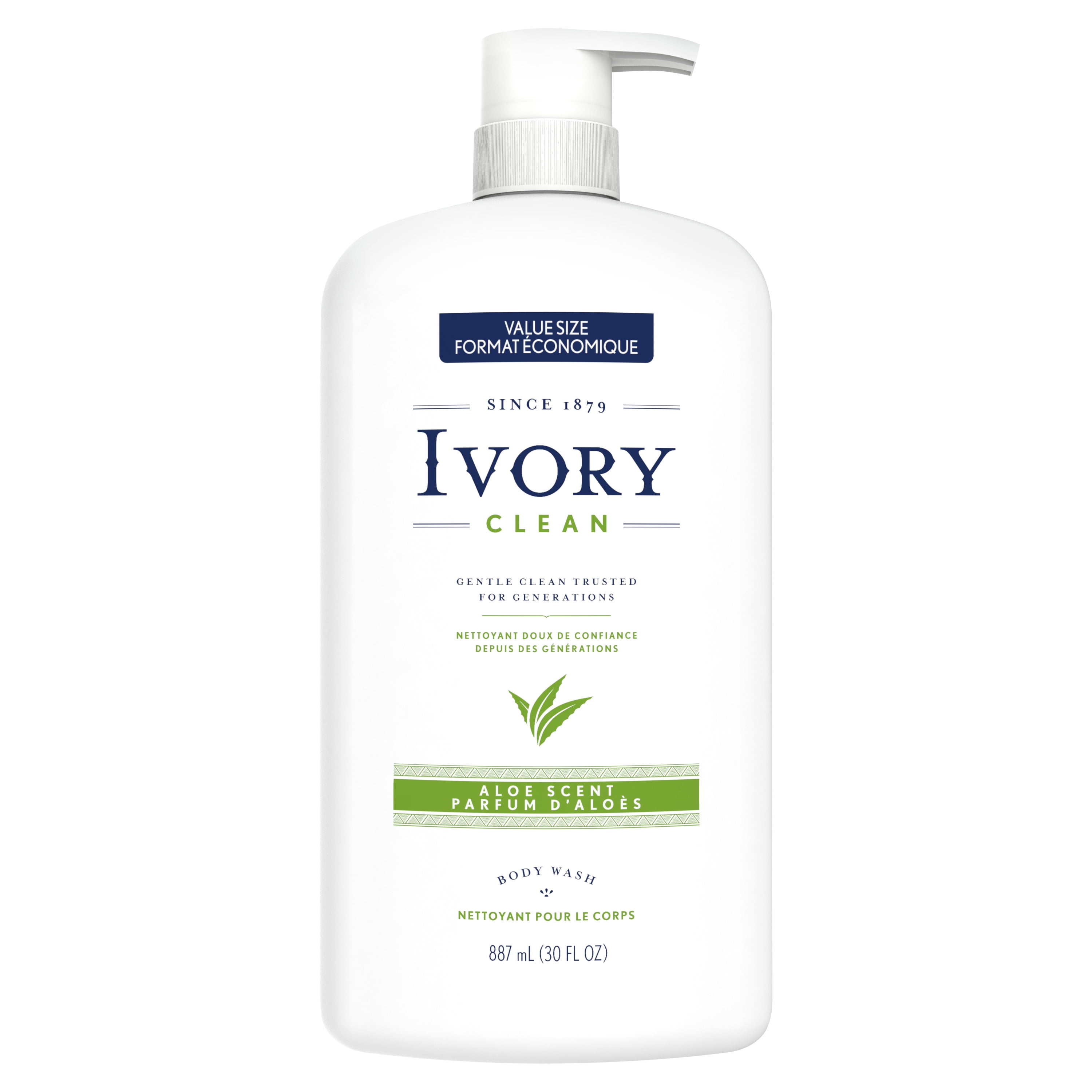 Ivory Clean Aloe Body Wash, 30 oz - Walmart.com
