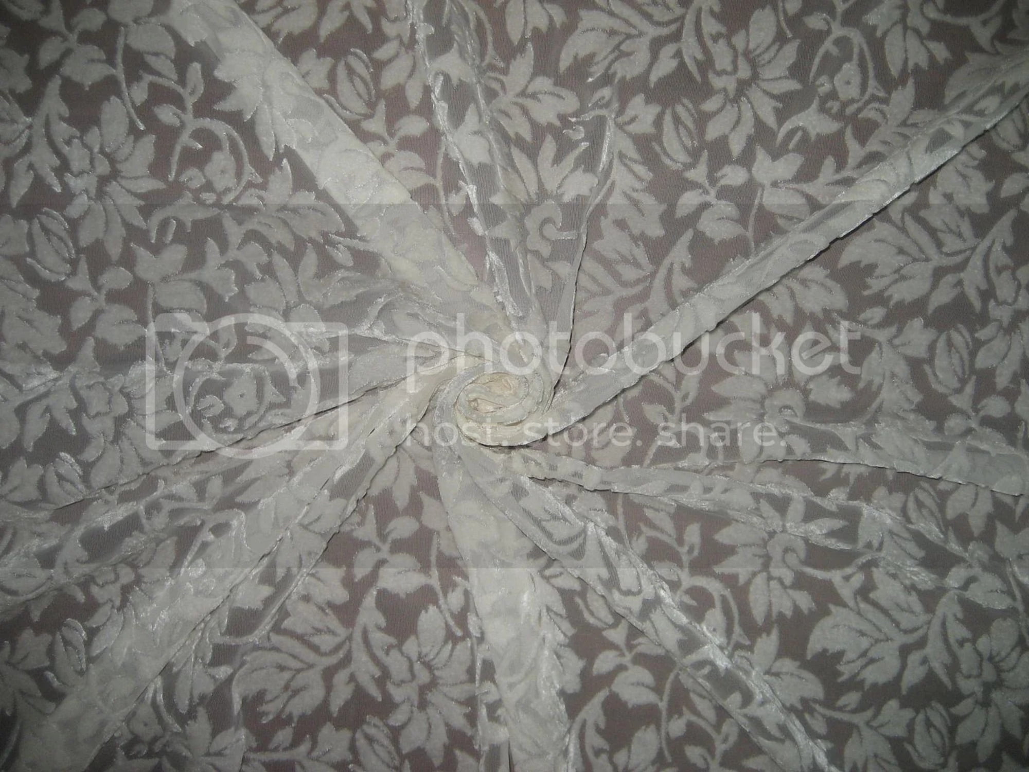 Ivory Color Devore Burnout Velvet fabric ~ 44quot; wide[3393] - Walmart.com