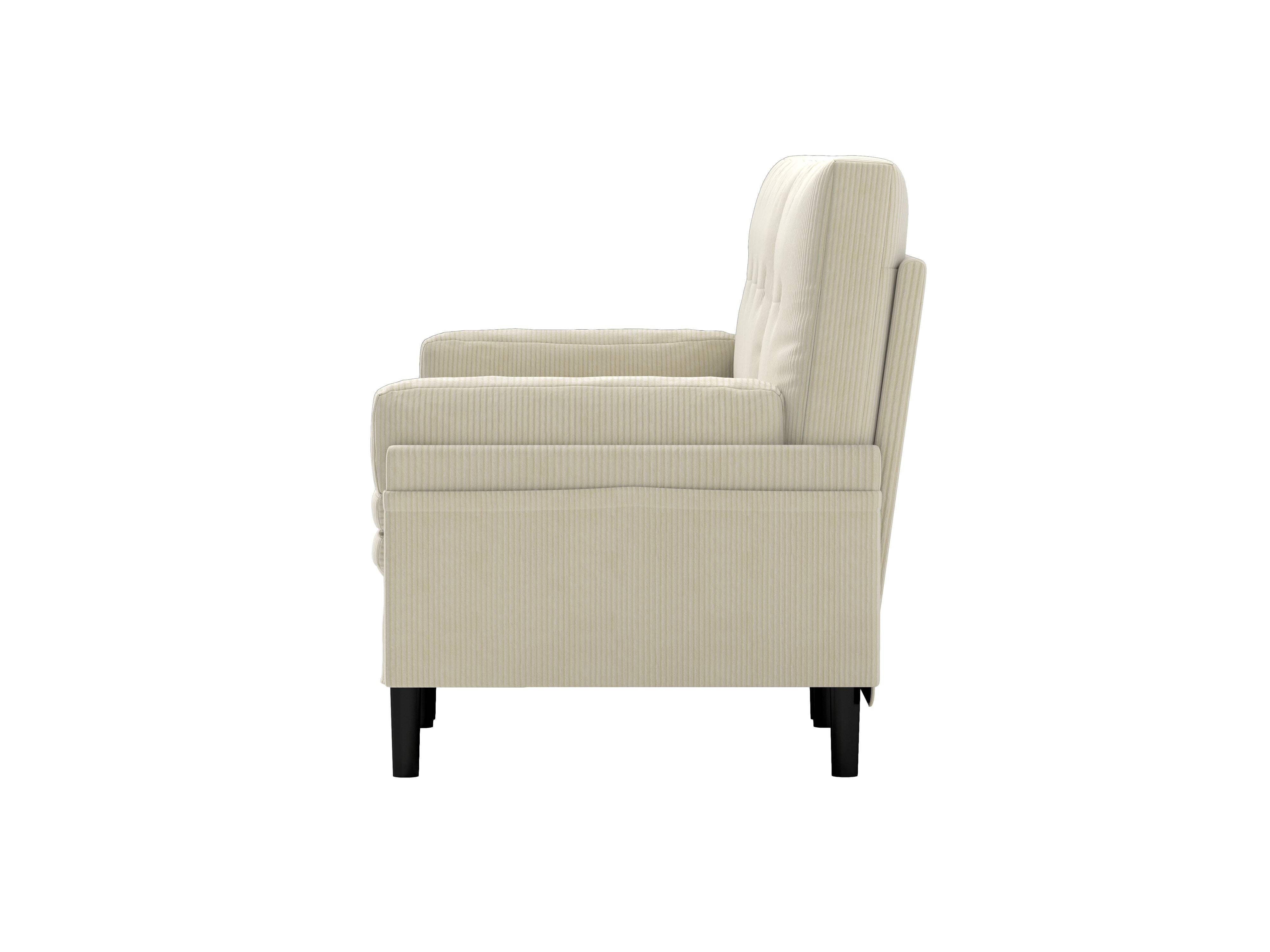 Ivory Corduroy Sectional Sofa: Convertible 3 Seater Sofa, L Shaped Sofa ...