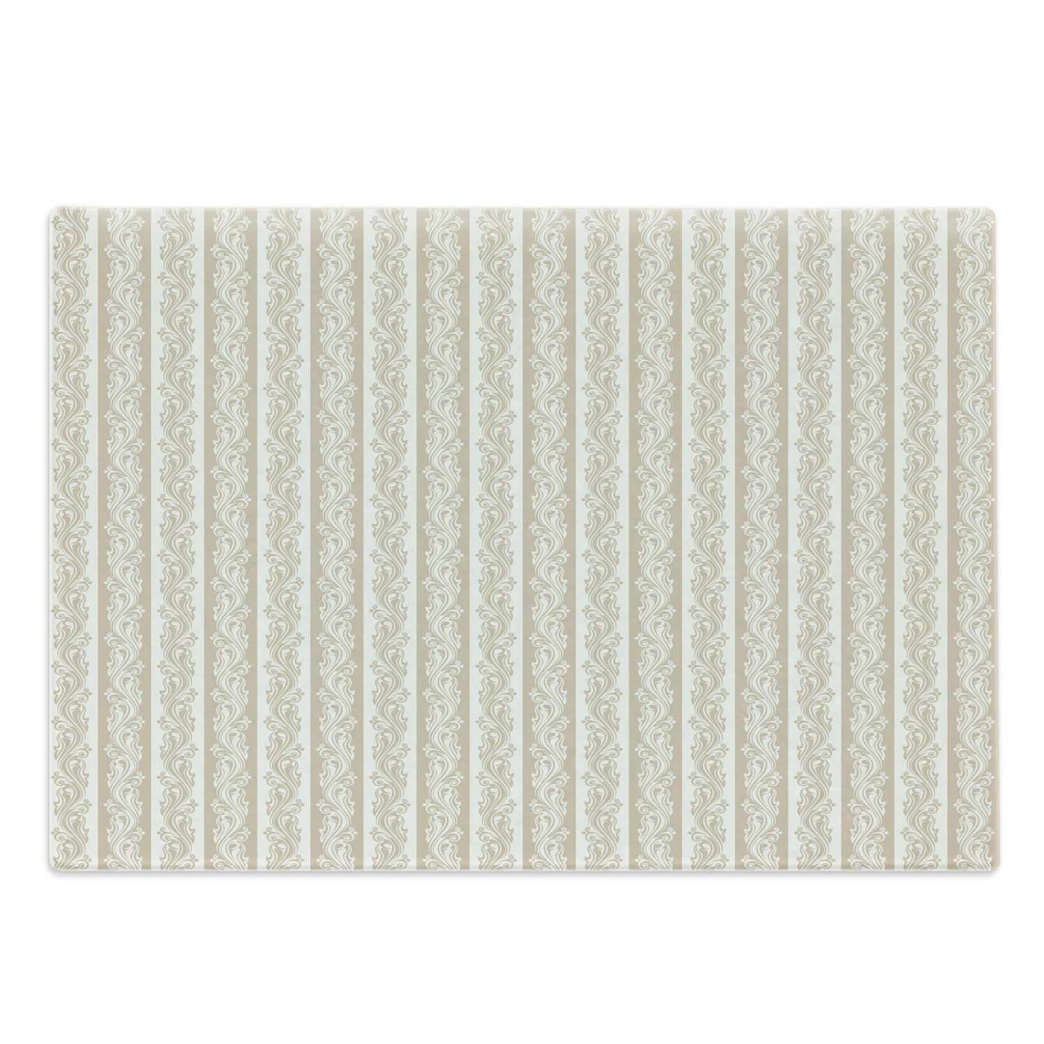 Ivory Cutting Board, Victorian Swirls in Striped Pattern Baroque Style ...