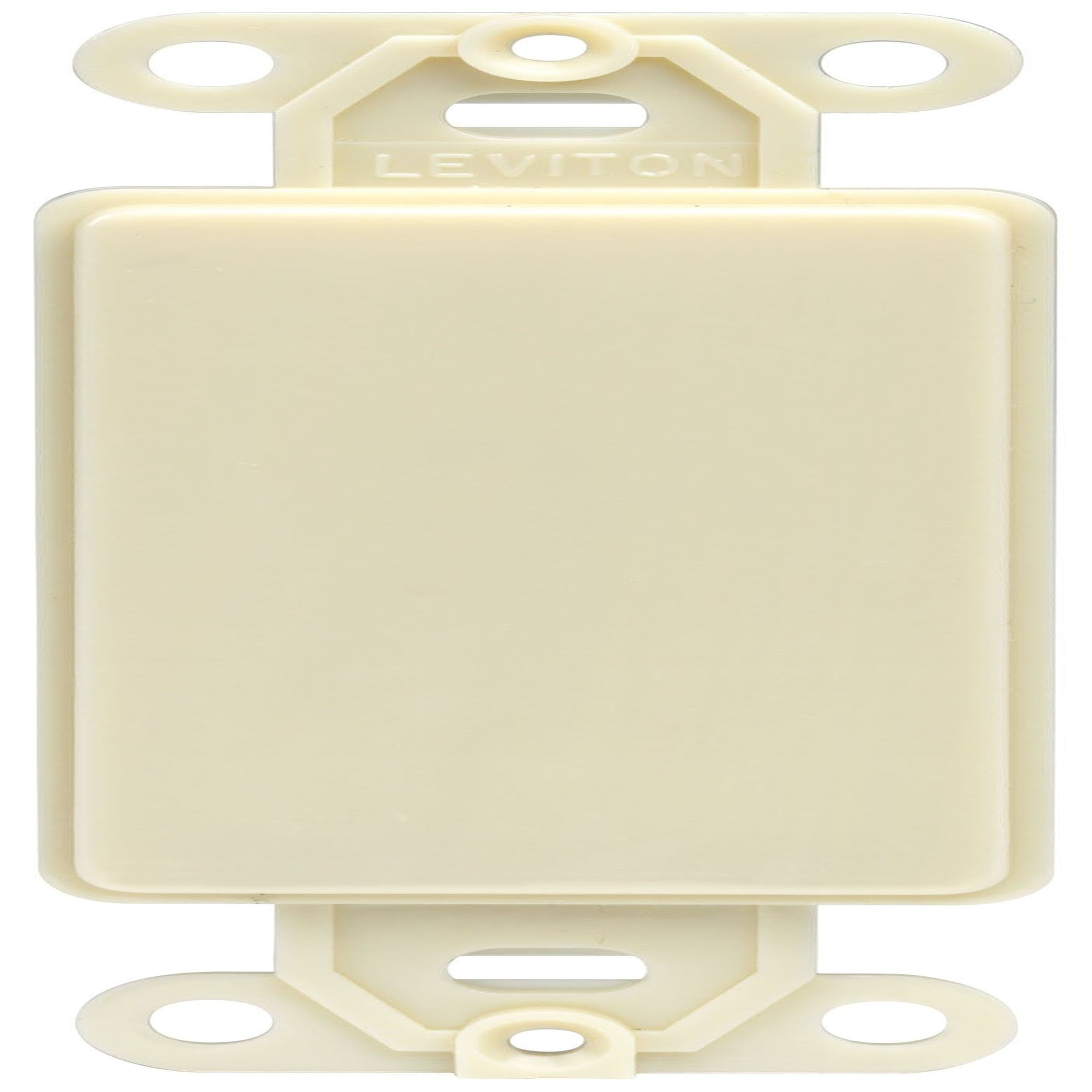 Ivory Decora Blank Adapter Plate with Ears and Mounting Screws ...