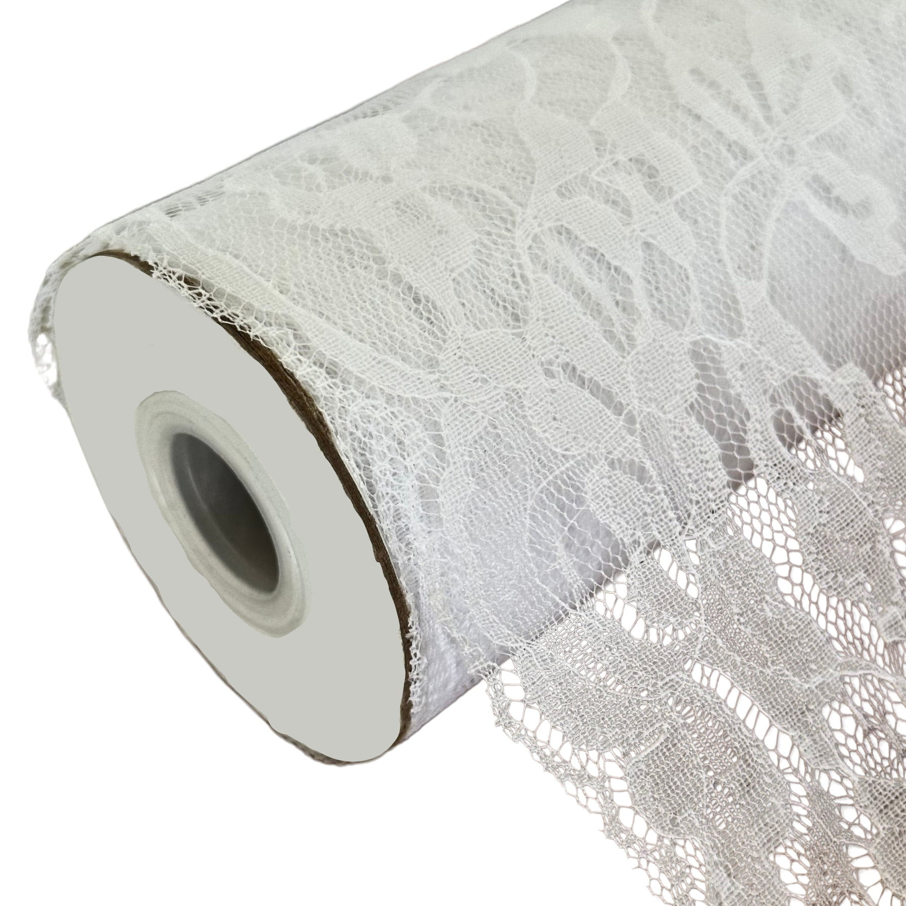 Large White Lace Ribbon - 14" x 10 Yards, Wedding Embellishments ...
