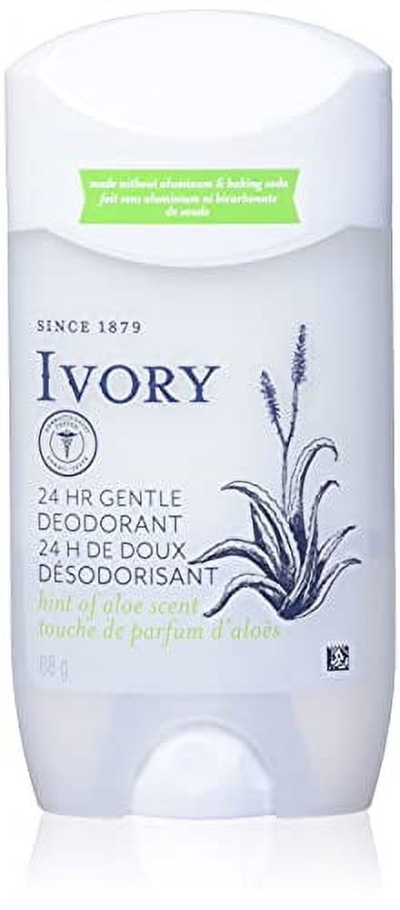 Ivory Gentle Aluminum Free Deodorant Hint Of Aloe, 2.4 oz, 1.8 Lb ...