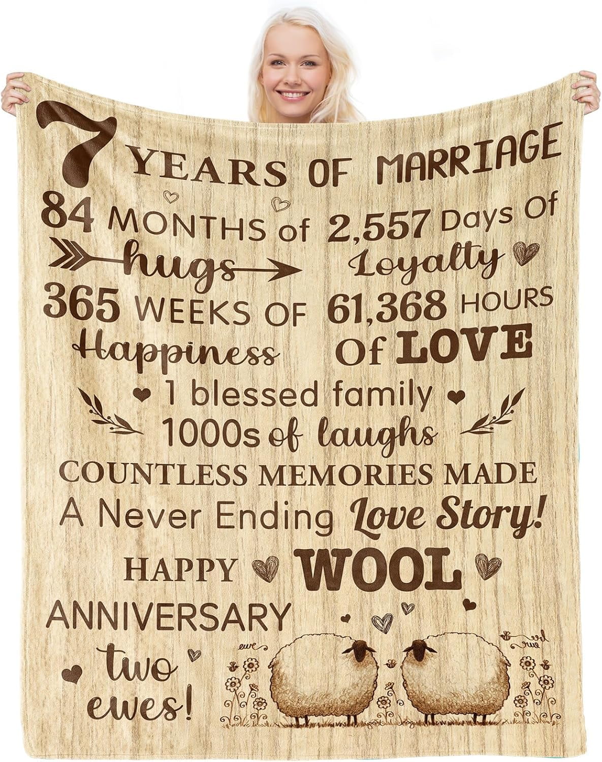 Ivory Gifts for 14th Anniversary Blanket, 14th Anniversary Wedding ...