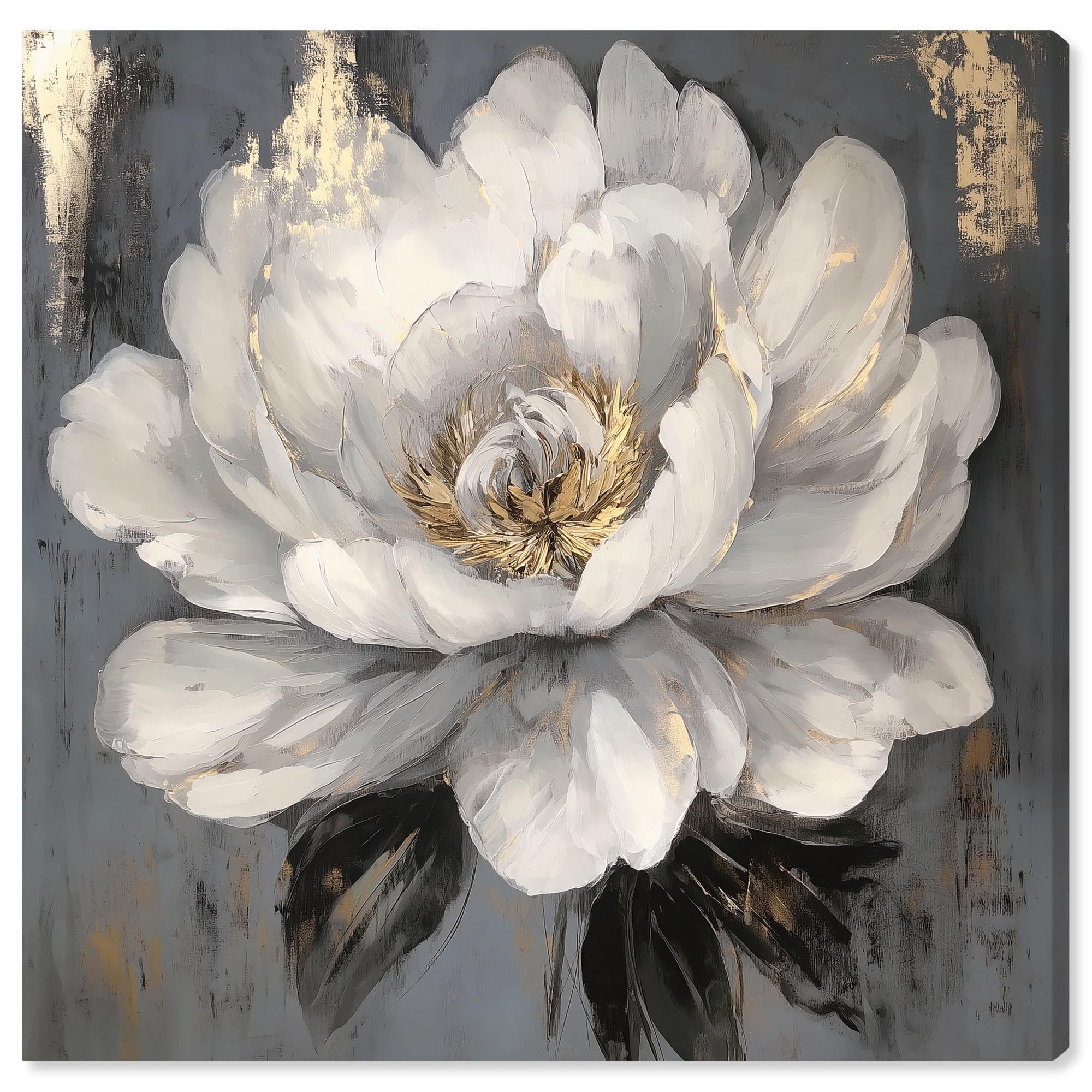 Ivory Incarnation I Canvas Luxe Flower Art by Art Remedy, Gallery ...