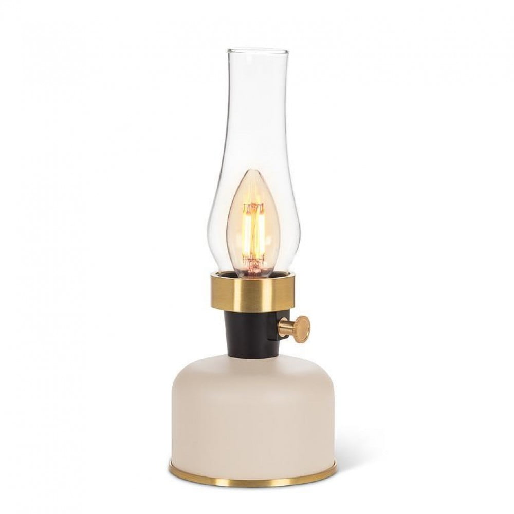 Ivory Led Lamp With Chimney Lantern - Walmart.com