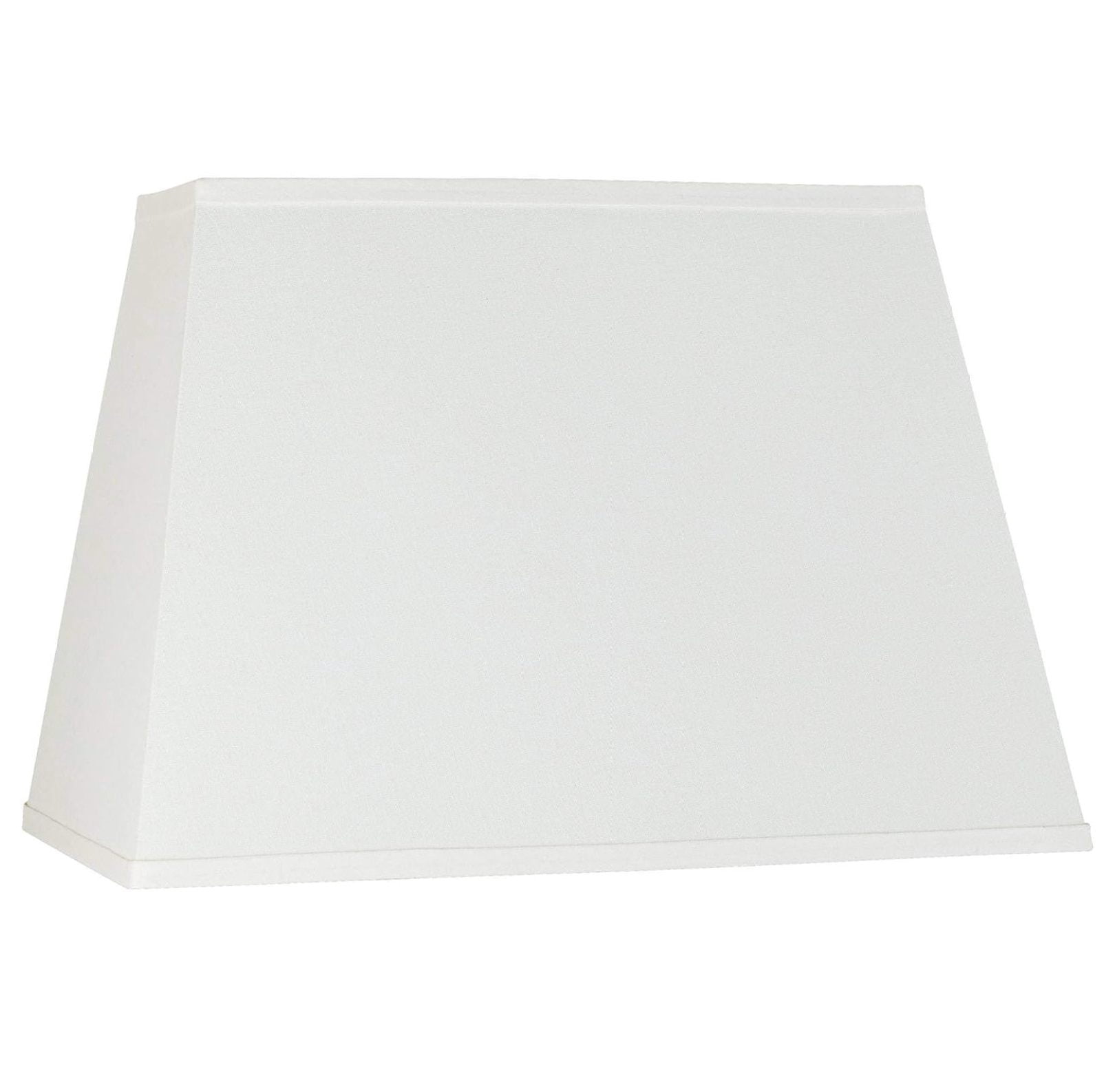 Ivory Linen Large Rectangular Lamp Shade 14" Wide x 6" Deep at Top and ...