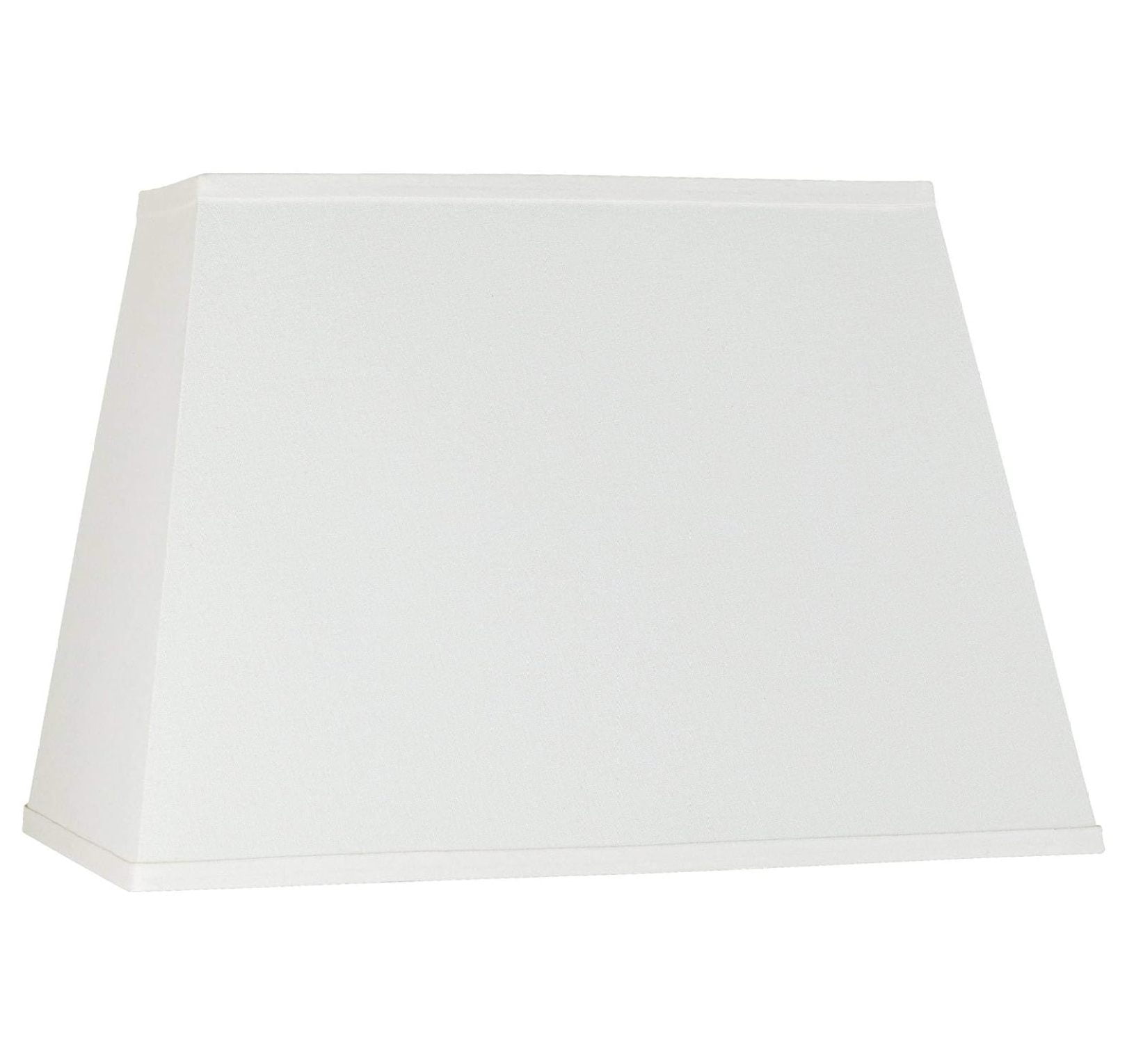 Ivory Linen Large Rectangular Lamp Shade 14" Wide x 6" Deep at Top and ...