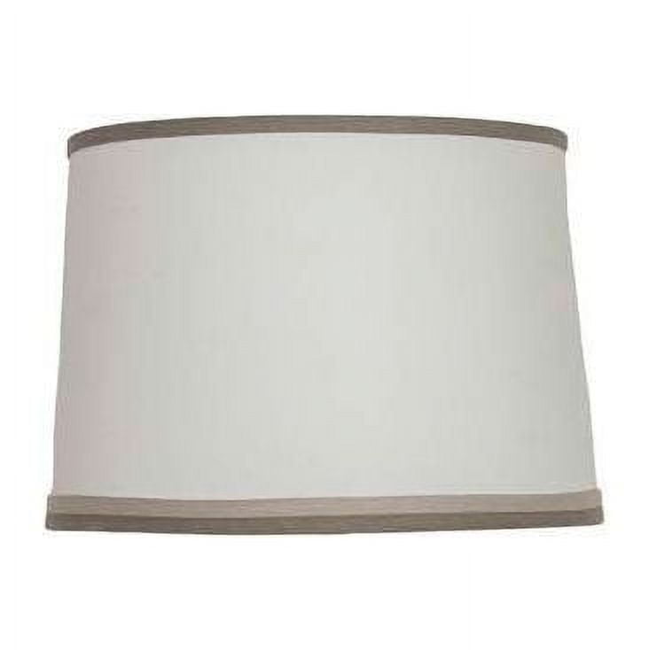 Ivory Linen with Grey Trims Shade - Walmart.com