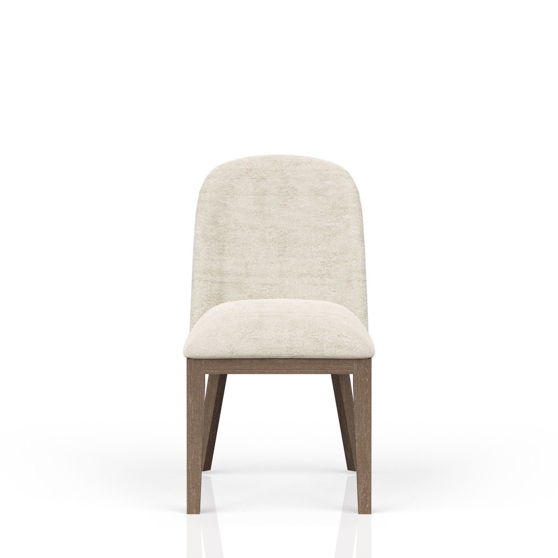 Ivory Main Color & Cocoa Base Chairs | Upholstered Product | Set of Two ...