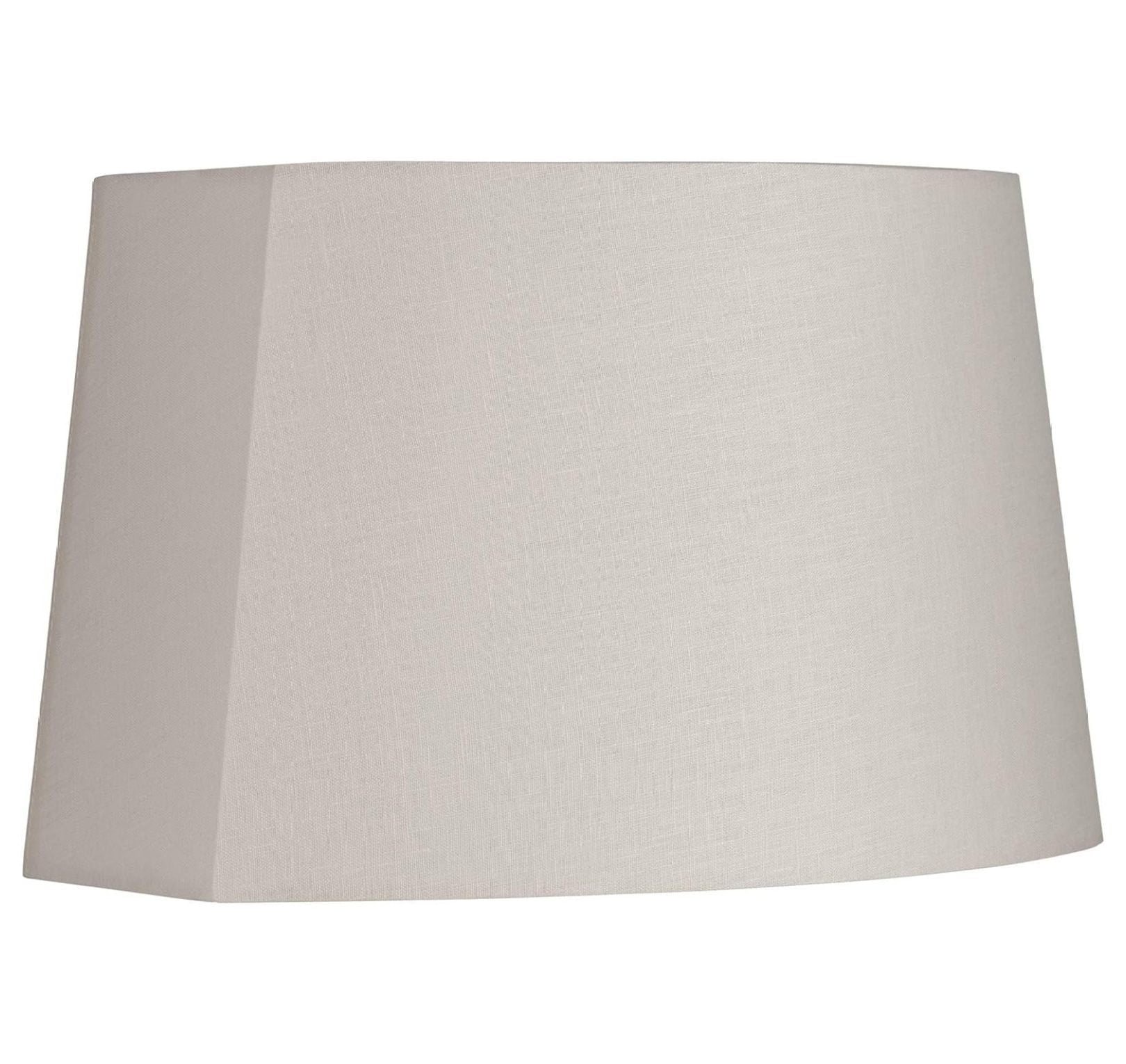 Ivory Medium Modified Oval Lamp Shade 12.5" Wide and 10" Deep at Top x ...