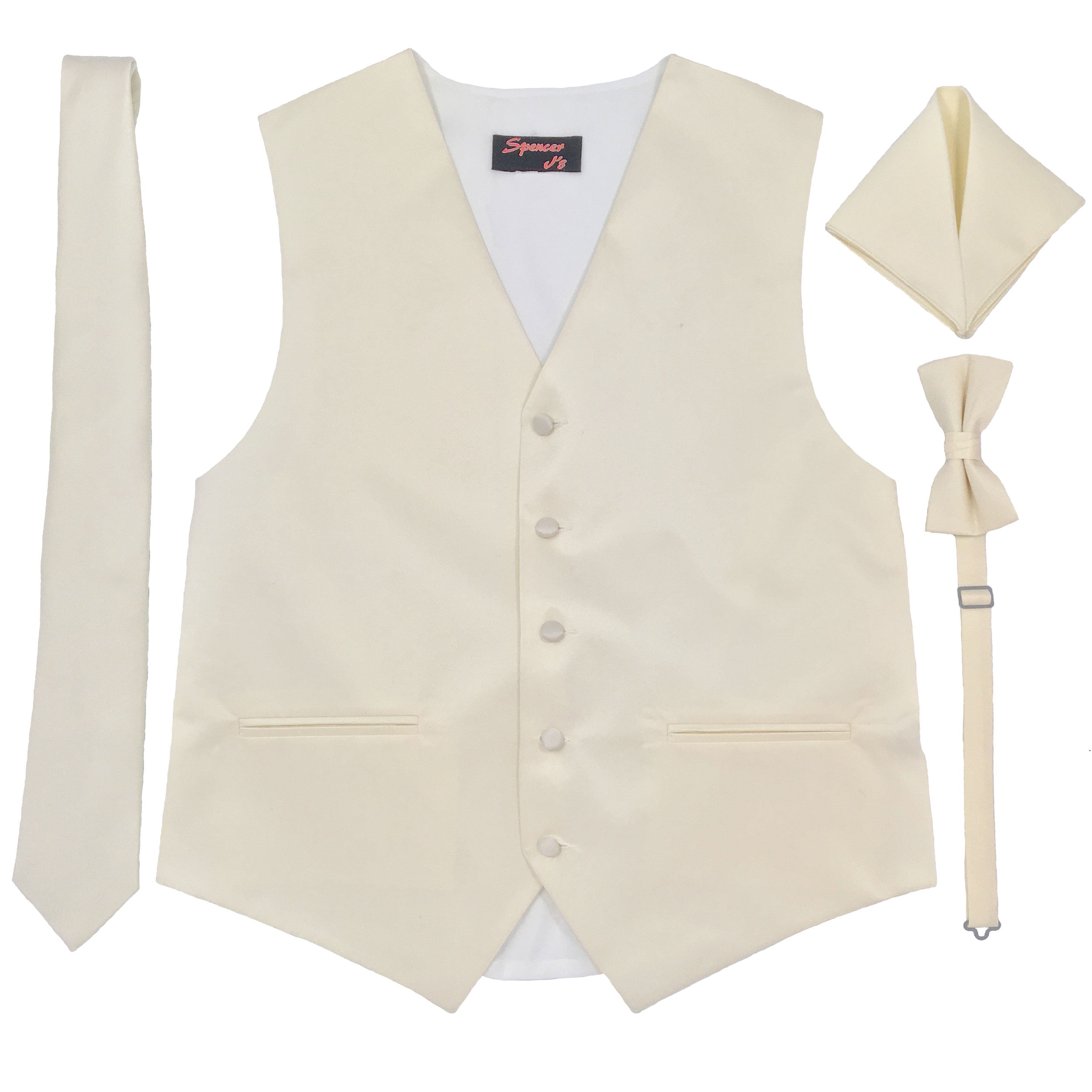 Ivory Men's Satin Vest Spencer J's - XS - Walmart.com