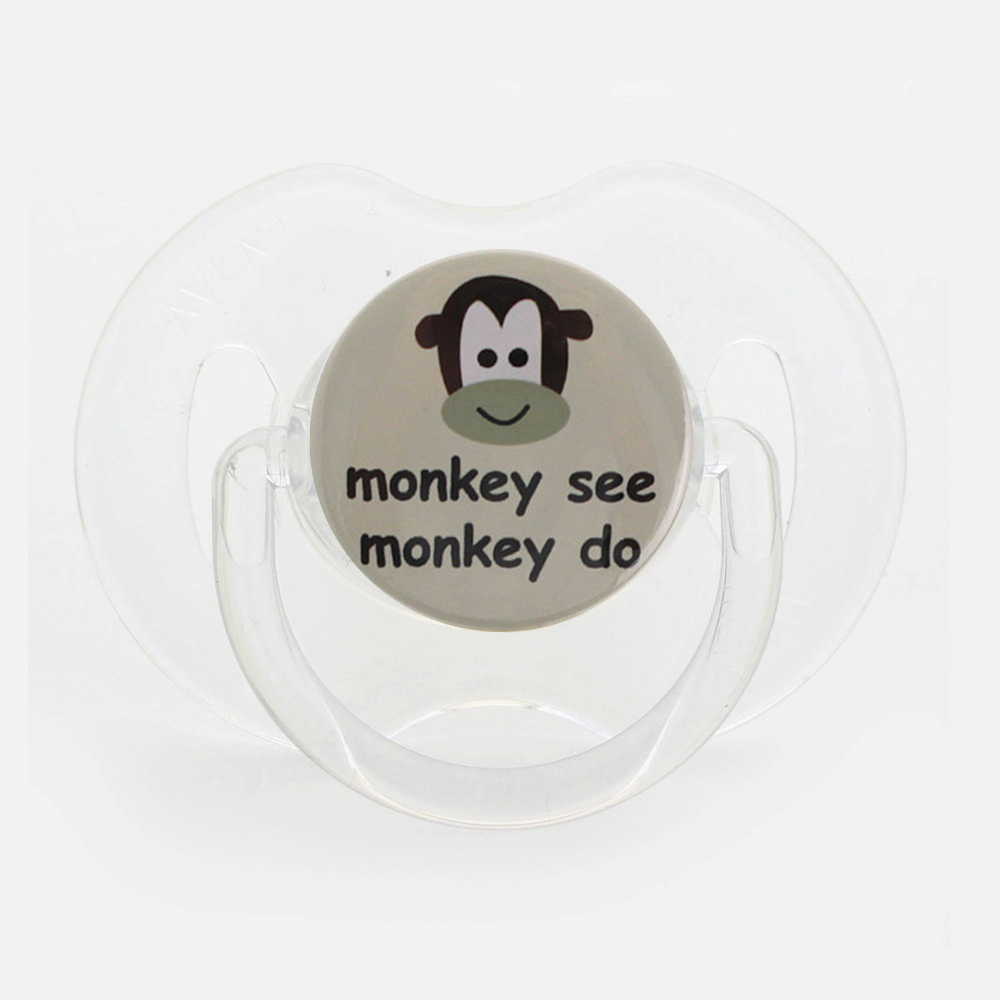 Ivory Monkey See Monkey Do Pacifier - Walmart.com