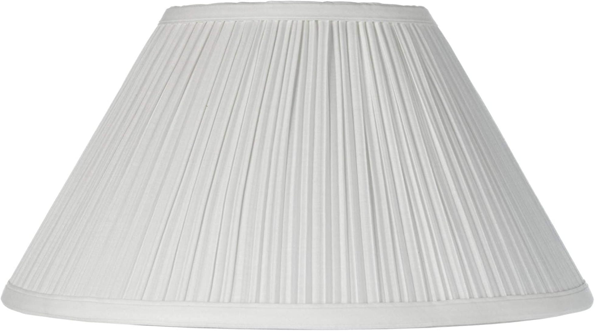 Ivory Mushroom Pleated Medium Lamp Shade 6" Top x 14" Bottom x 7" High ...
