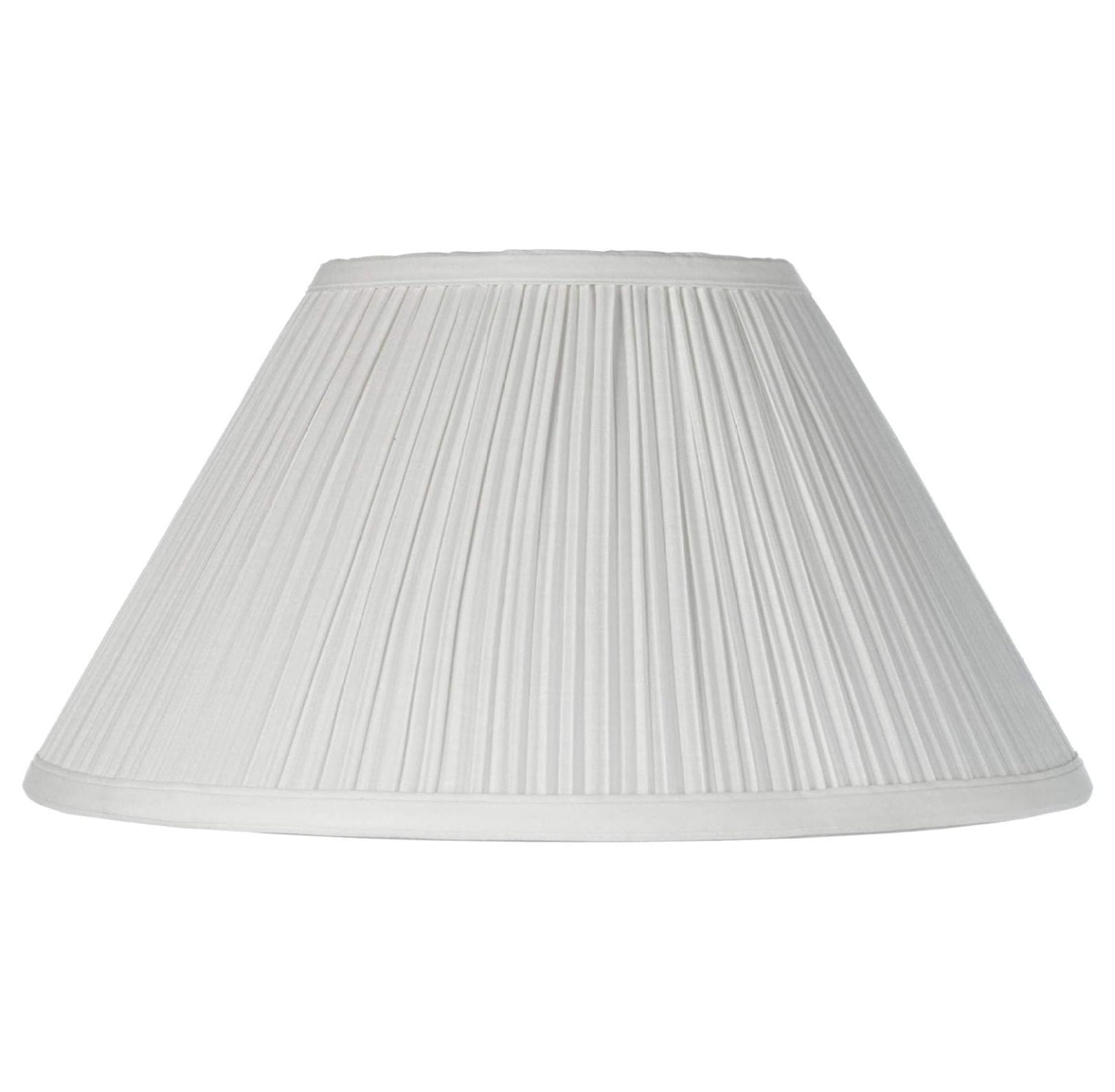 Ivory Mushroom Pleated Medium Lamp Shade 6" Top x 14" Bottom x 7" High ...