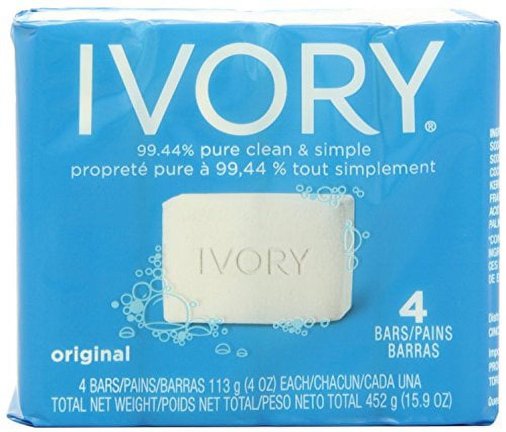 Ivory Original 4-Count: Bath Size Bars (4 Oz), 16 Ounce (Pack of 24 ...