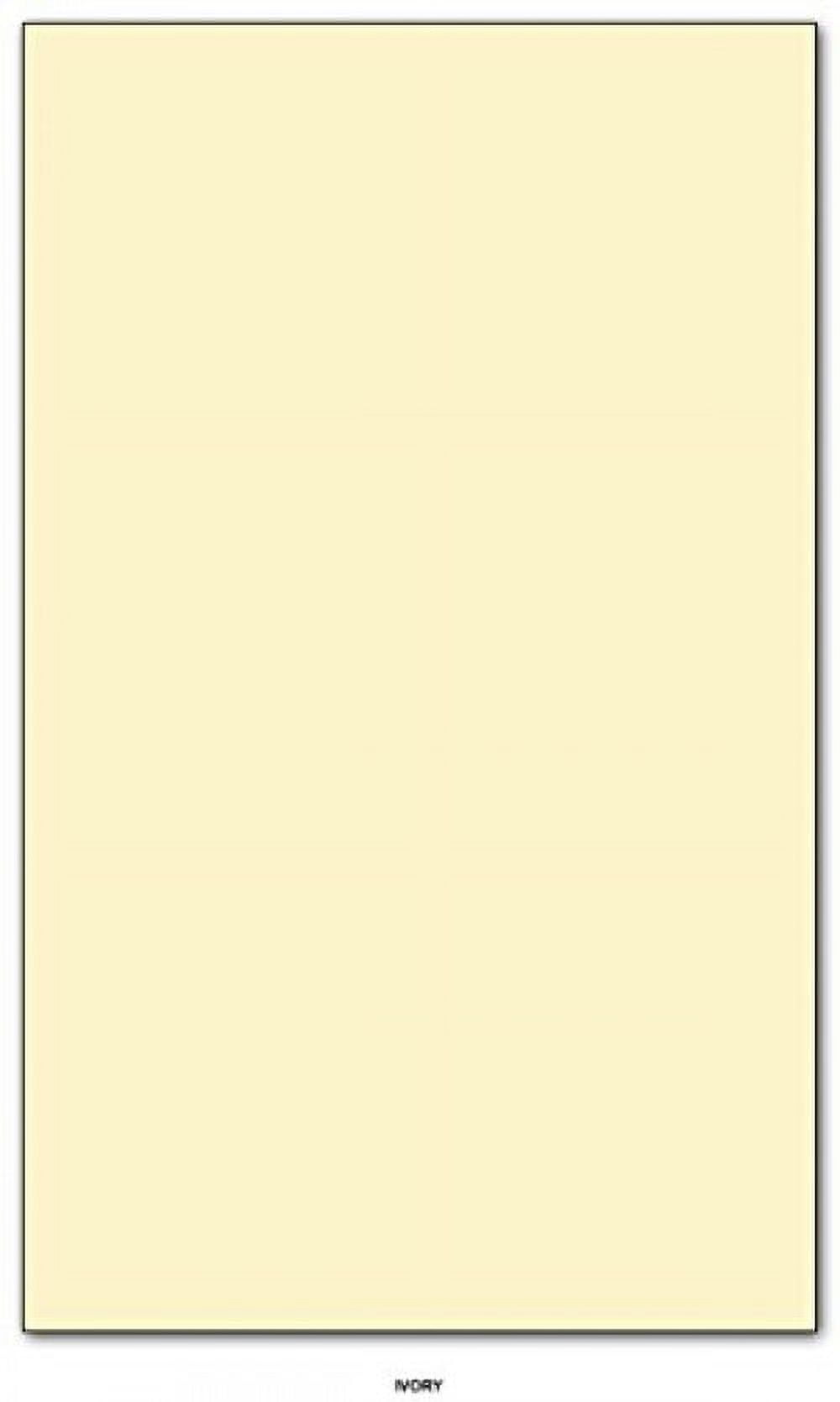 Ivory - Pastel Color Card Stock Paper Legal Size 8.5" X 14" Pack of 50 ...