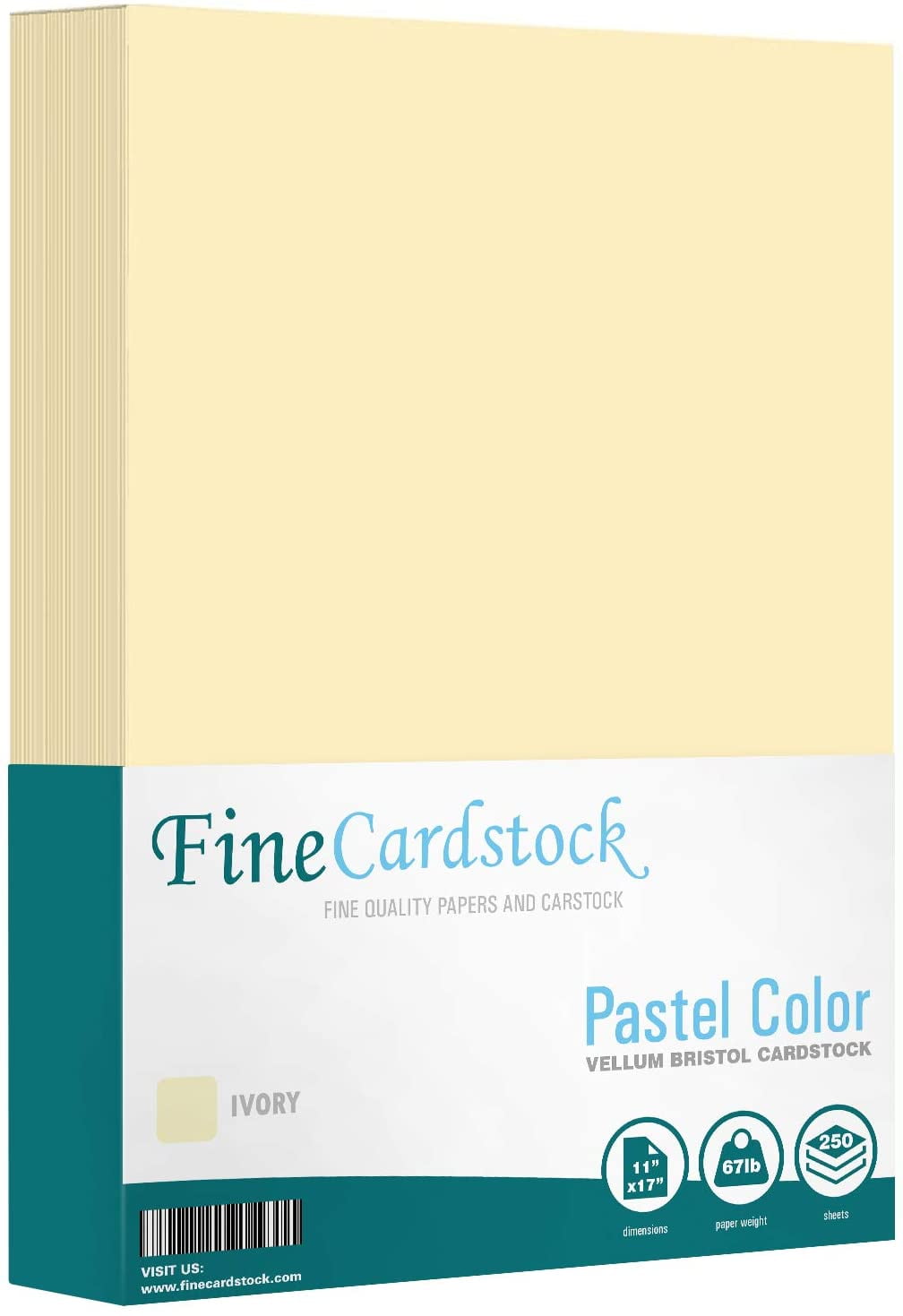 Ivory Pastel Color Cardstock Paper — Great for Arts and Crafts, Wedding ...