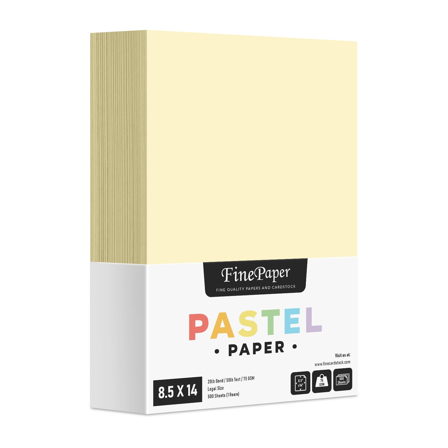 Ivory Pastel Color Paper – Great for Arts and Crafts and Stationery ...