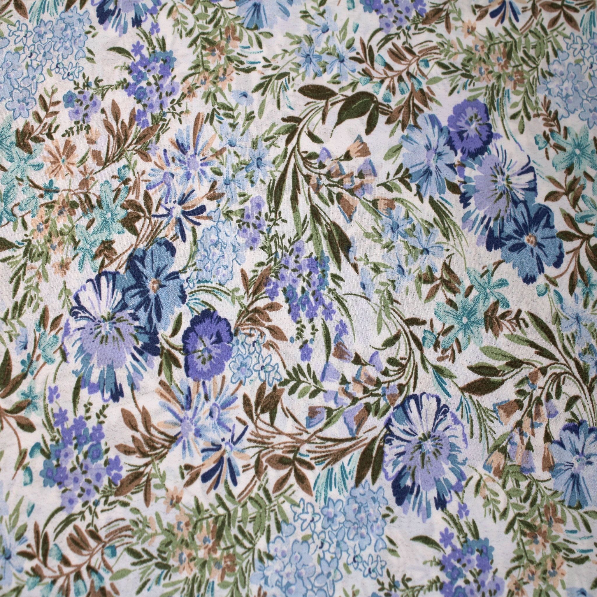 Ivory Peri 58" Wide Printed 100% Polyester Moroccan Fabric by The Yard ...