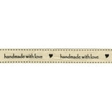 Ivory Print Ribbon 3/4" X 30yd - Handmade With Love - Walmart.com