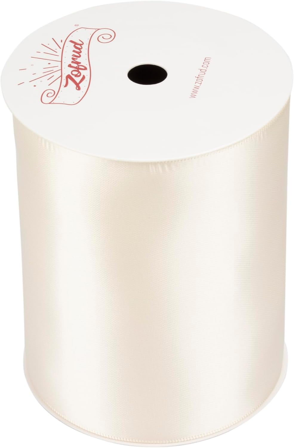 Ivory Satin Ribbon 4 Inch Wide X 10 Yds - Large Ribbon Ideal For Bows ...