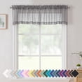 Ivory Sheer Curtains 54 Inch Long 2 Panels Set Rod Pocket Voile ...