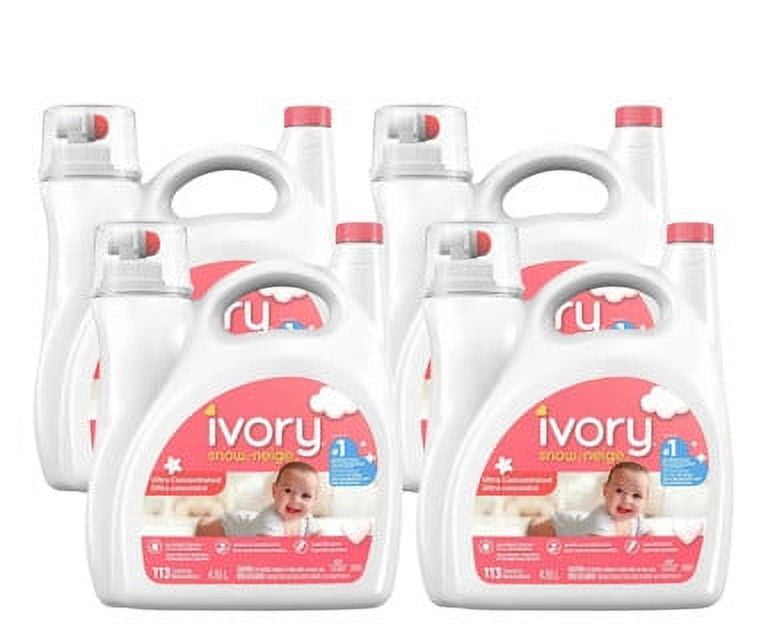 Ivory Snow Liquid Newborn Laundry Detergent Fragrance Free- 113 Wash ...