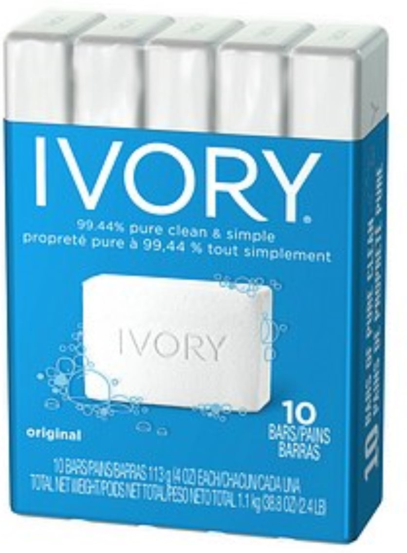 Ivory Soap, Original 4 oz Bars 10 ea (Pack of 3) - Walmart.com