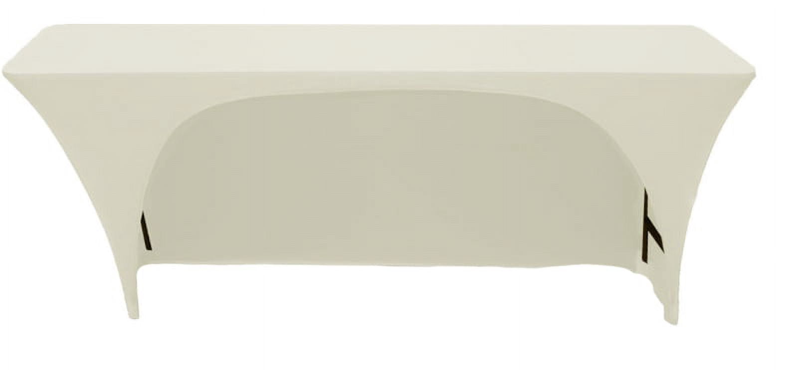 Ivory Spandex 6 Foot x 18 Inches - Narrow Classroom Open Back ...