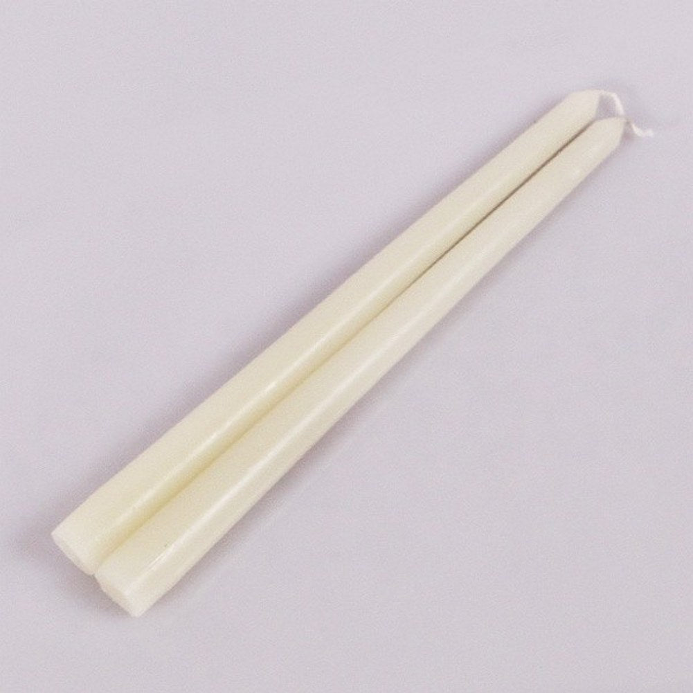 Ivory Taper Candles - 10 Inches Tall - Pack of 2 (Unscented) - Walmart.com
