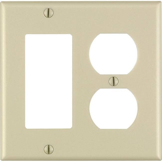 Ivory Wallplate Receptacle - Walmart.com