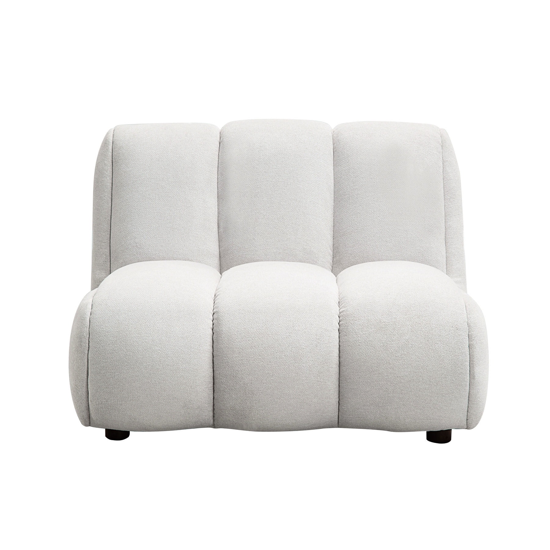 Ivory White Linen Chair - Pocket Coil Construction - Indoor Living ...