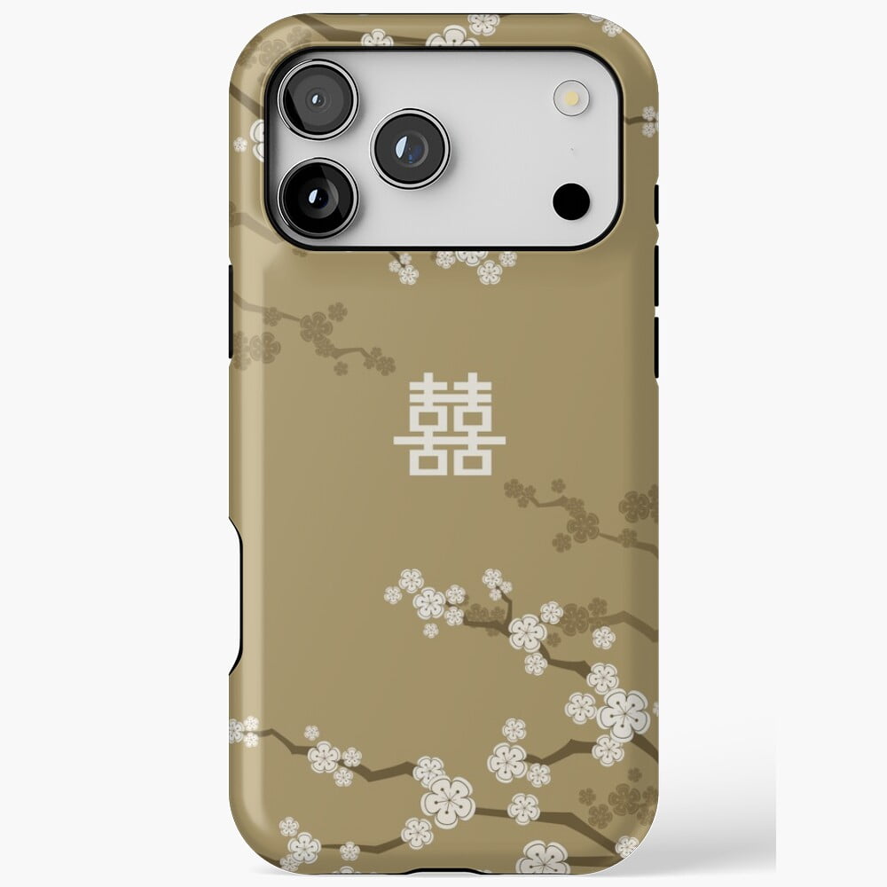 Ivory White Oriental Cherry Blossoms iPhone Case 17 to 11 Pro Max ...