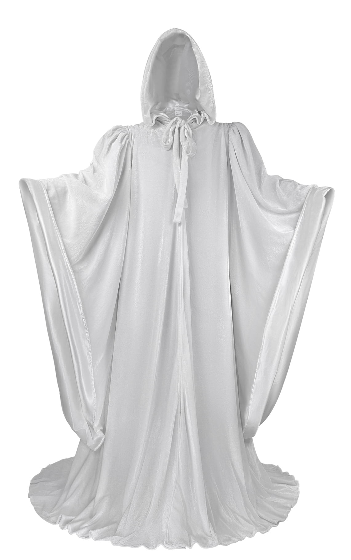 Ivory Wizard Robe with Hood and Sleeves, Halloween Party Costume for ...