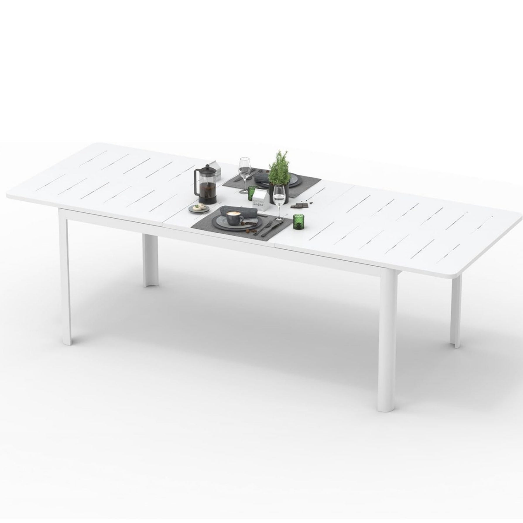 Ivory white appearance - Expandable seating - Lawn functions - Durable ...