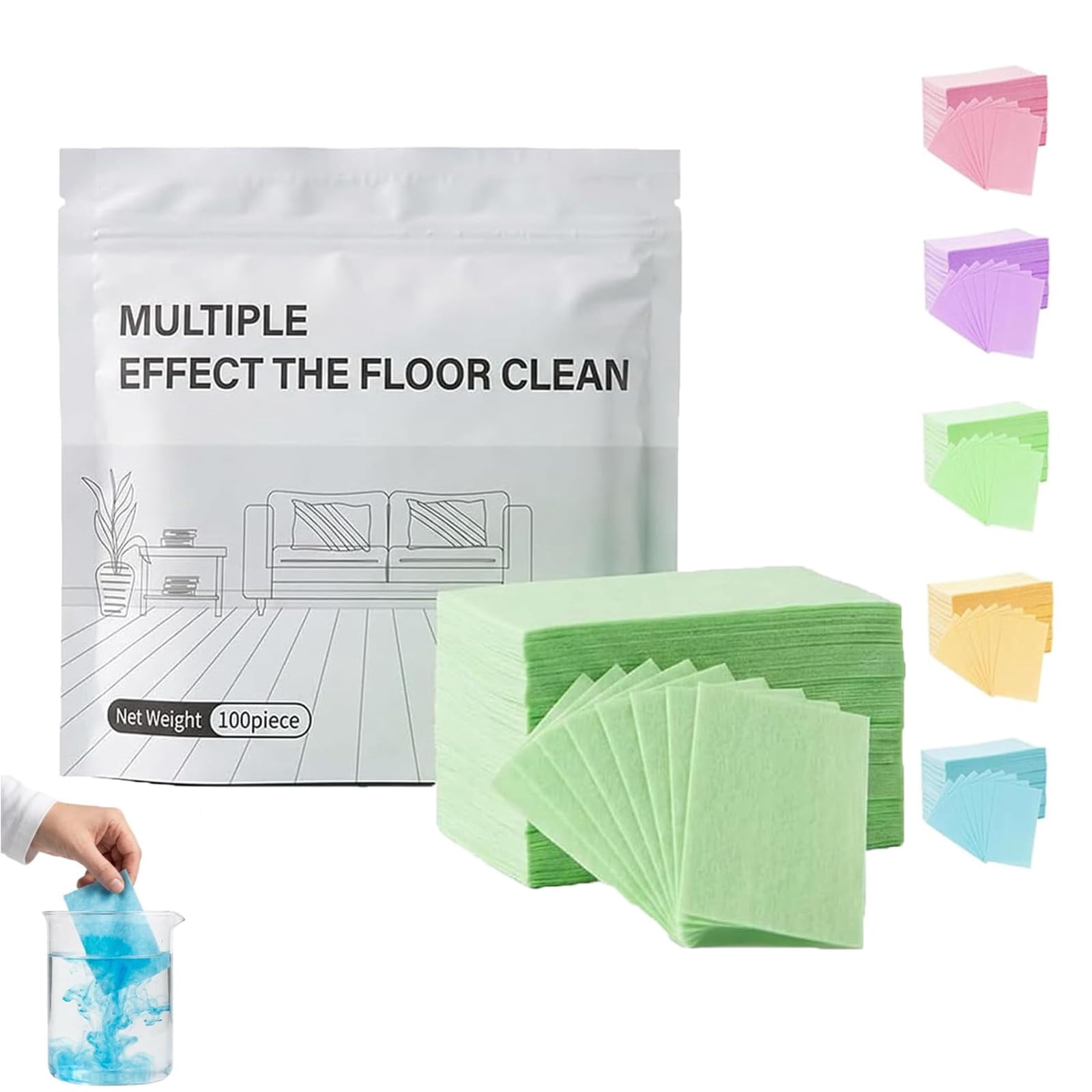 Ivovex Floor Cleaning Sheets，Multi Effect Floor Cleaner Sheets， Deep ...
