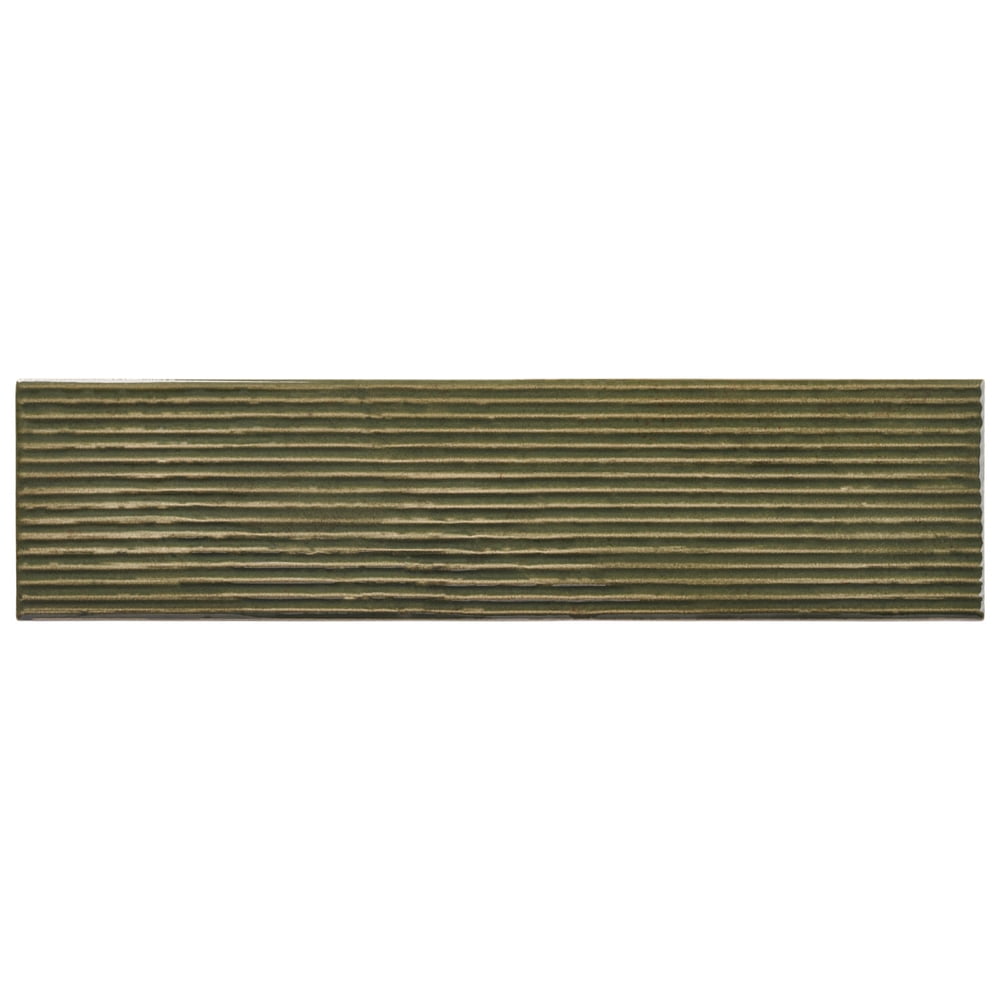 Ivox Voen Brown 3-in x 16-in. Subway Glossy Porcelain Wall Tile ...