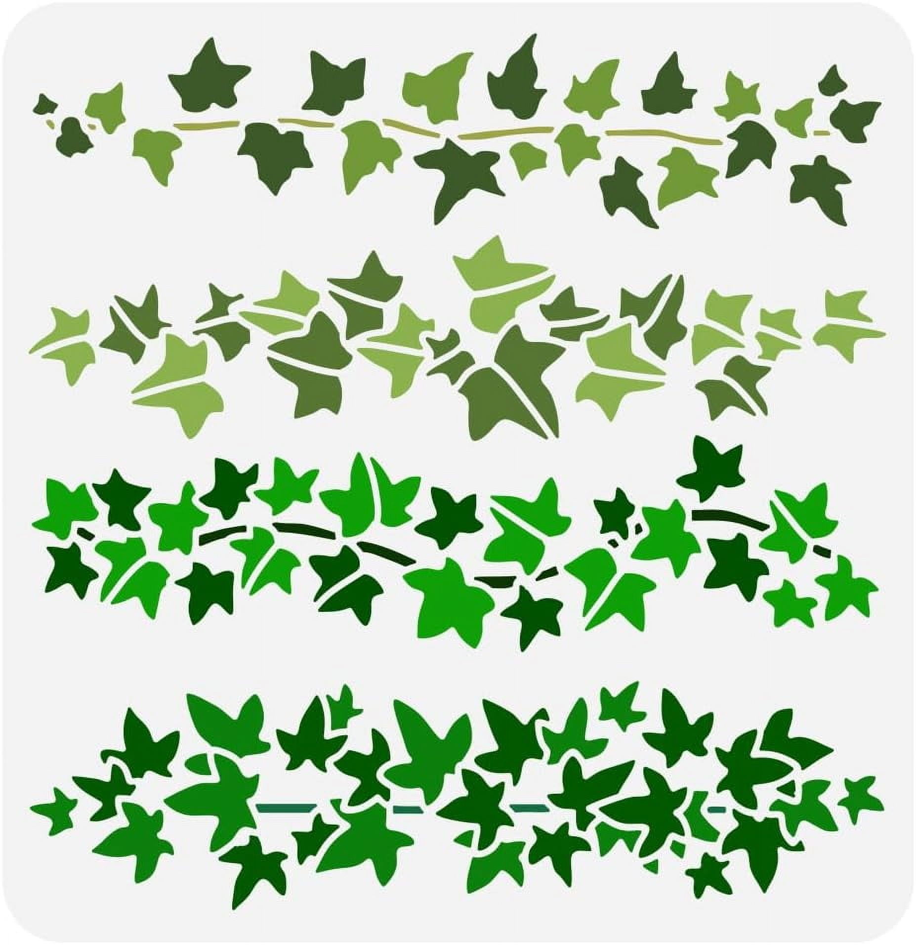 Ivy Border Painting Stencil 11.8x11.8 inch Reusable Ivy Vines Painting ...