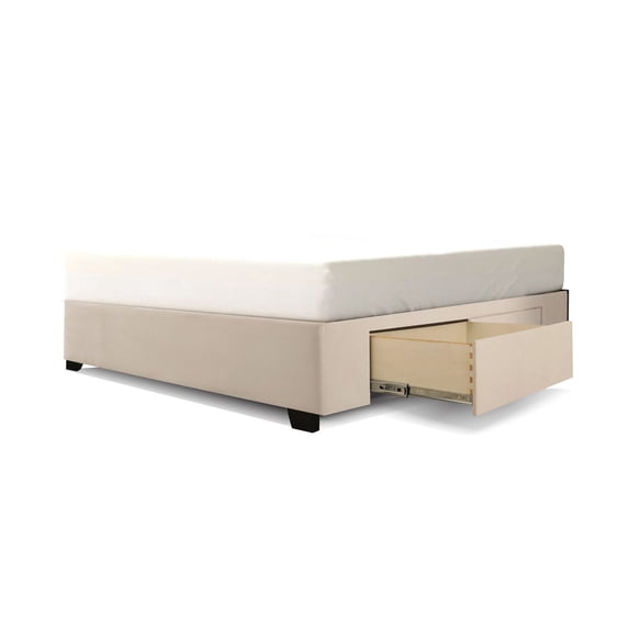 Ivy Bronx Queen/King Size Upholstered Storage Platform Bed with Drawers ...