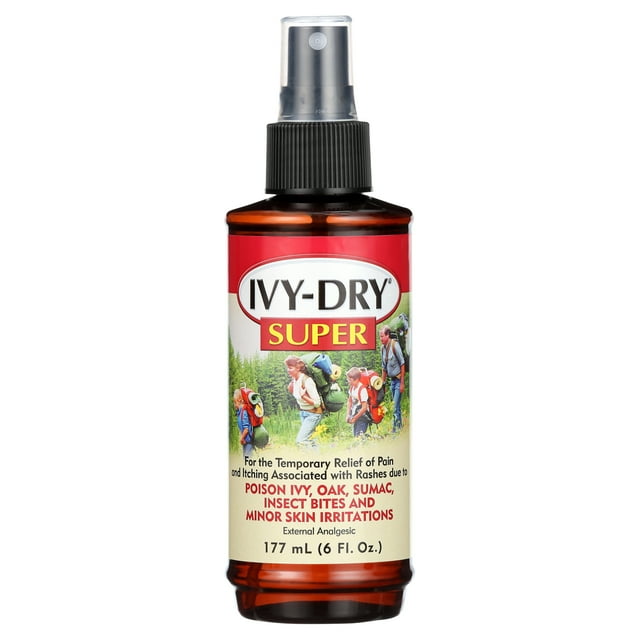 Ivy Dry Super Itch Relief Spray 6oz for Poison Oak & Insect Bites on ...