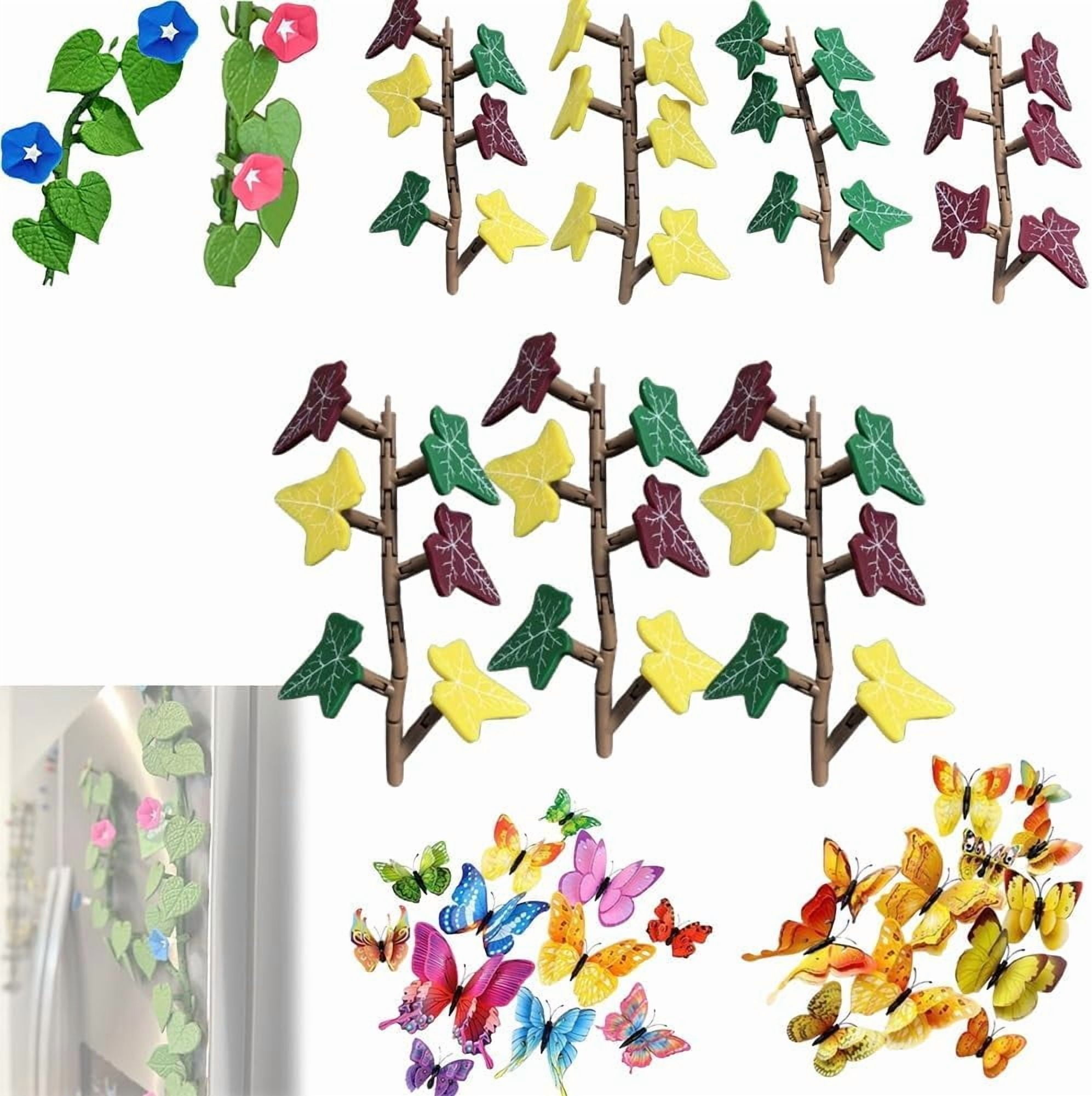 Ivy Fridge Magnet with Articulating Stems, Plant Magnets for Fridge, 3D ...