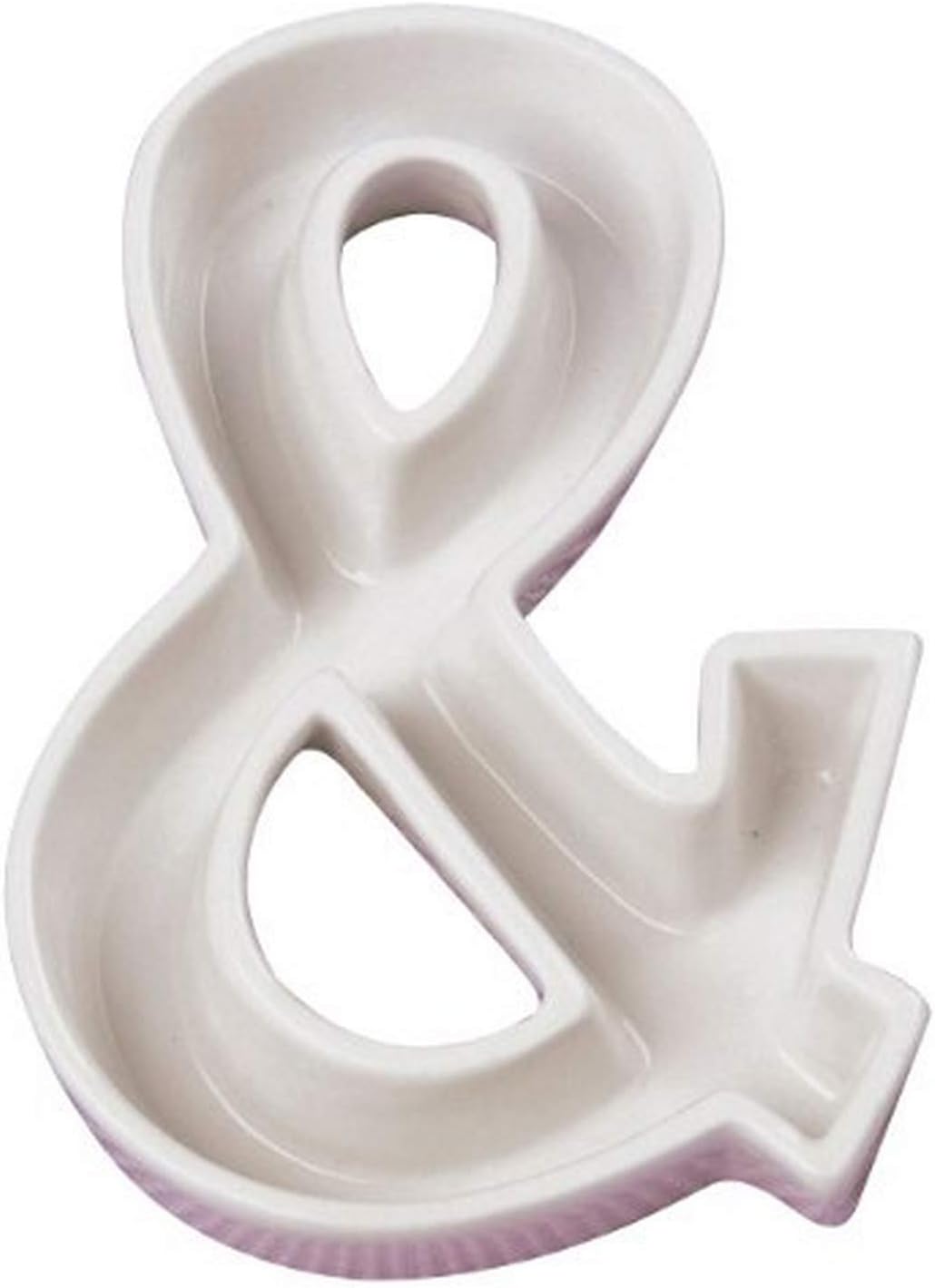 Ivy Lane Design Ceramic Love Letter Dish, Ampersand, White 6-Inch ...