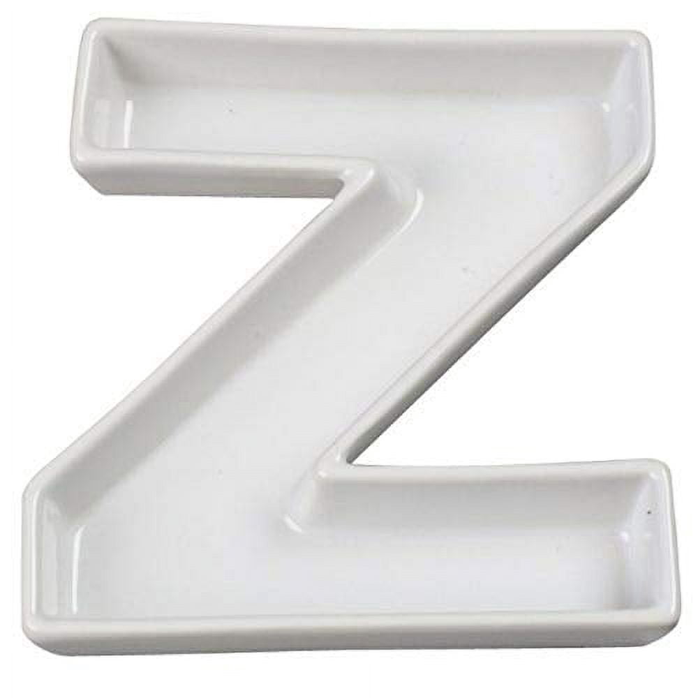 Ivy Lane Design Ceramic Love Letter Dish, Letter Z, White - Walmart.com