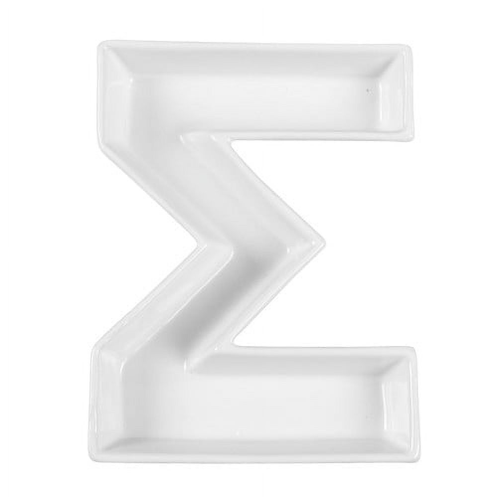 Ivy Lane Design Decorative Small Greek Letter Candy Dish, White ...