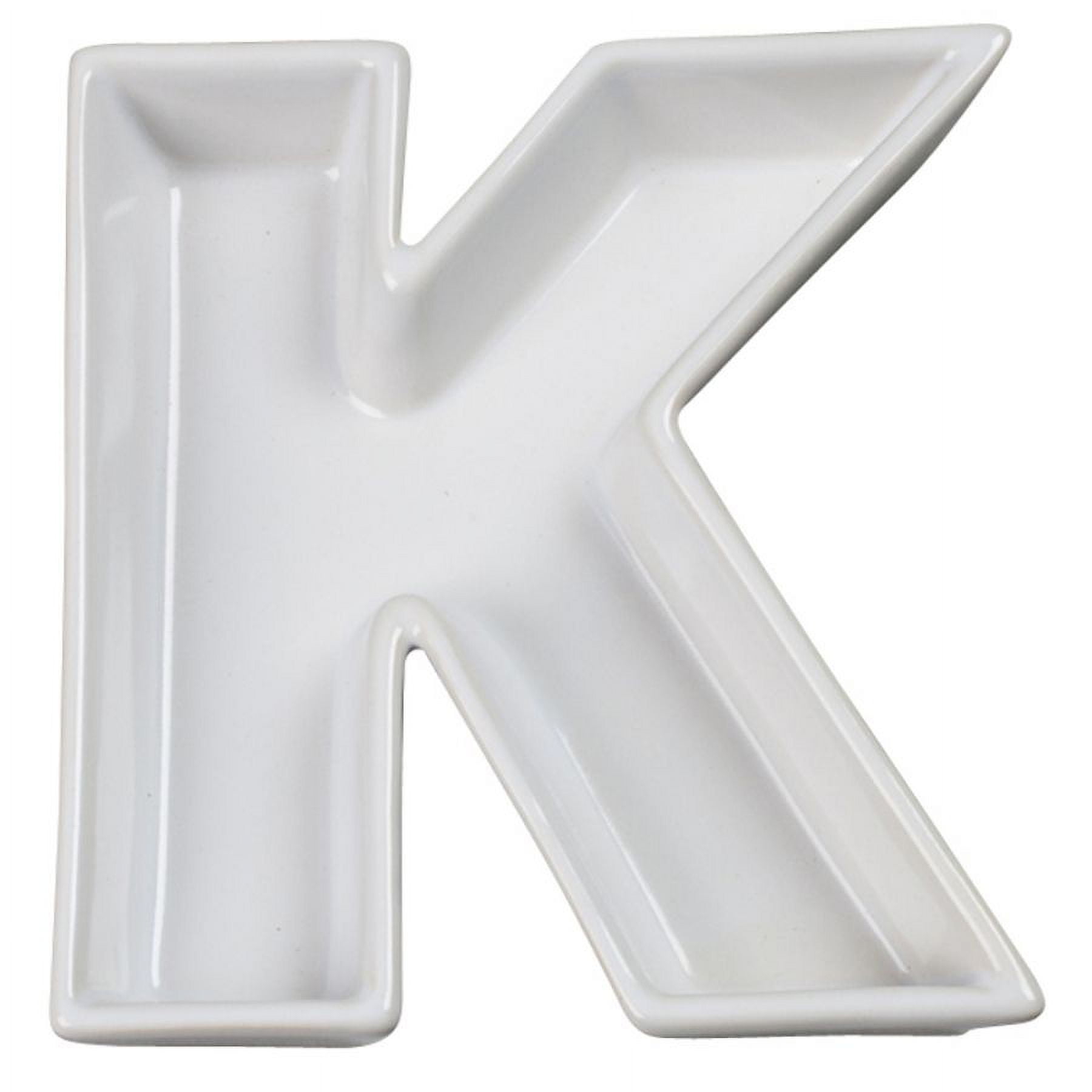 Ivy Lane Design Letter Dish Letter: K - Walmart.com