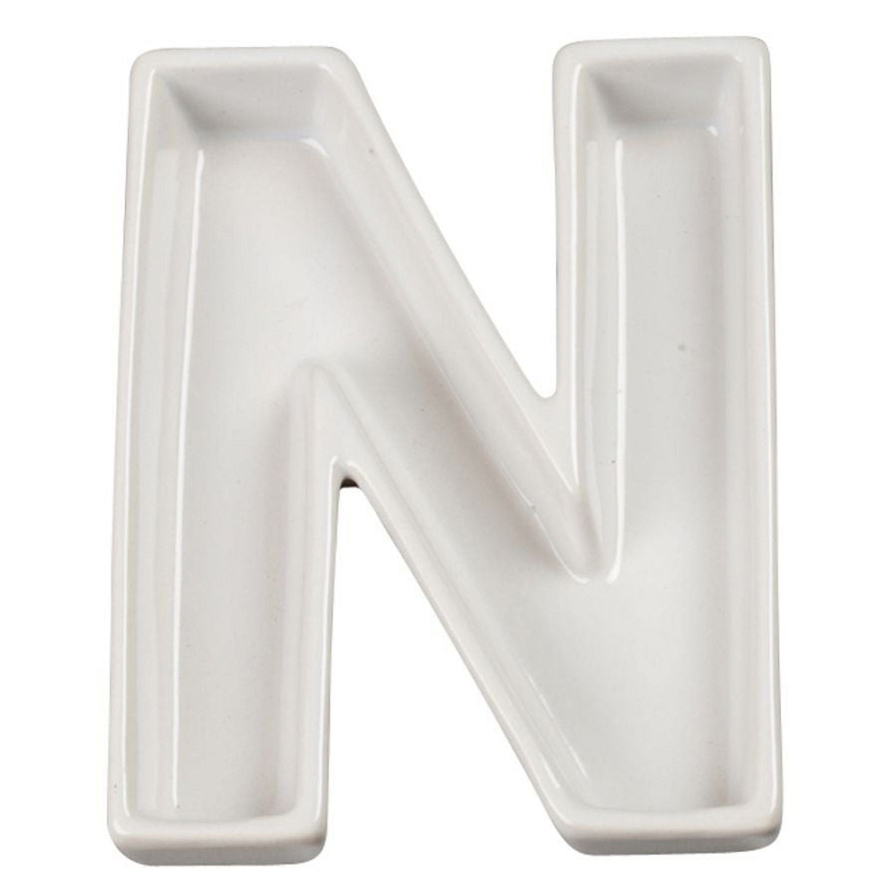 Ivy Lane Design Letter Dish Letter: N - Walmart.com