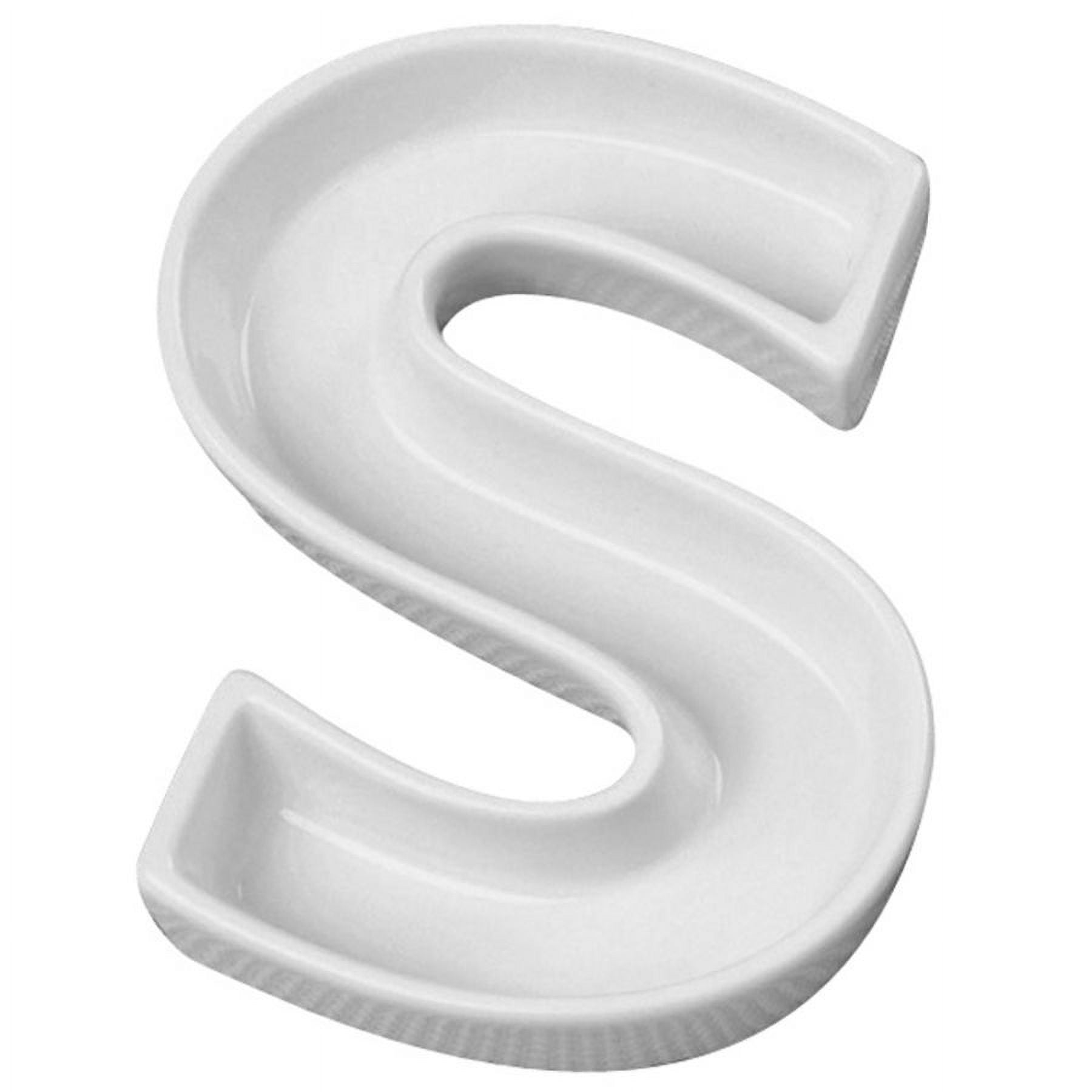 Ivy Lane Design Letter Dish Letter: S - Walmart.com