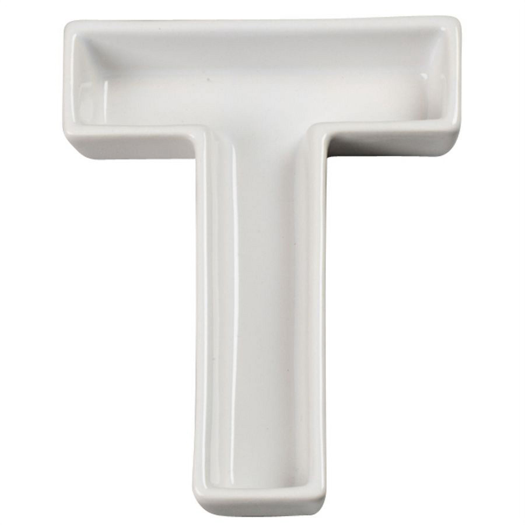 Ivy Lane Design Letter Dish Letter: T - Walmart.com